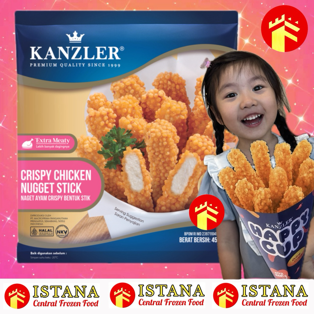 Jual KANZLER NUGET NAGET AYAM CRISPY CHICKEN NUGGET STICK 450 GR CRISPY ...
