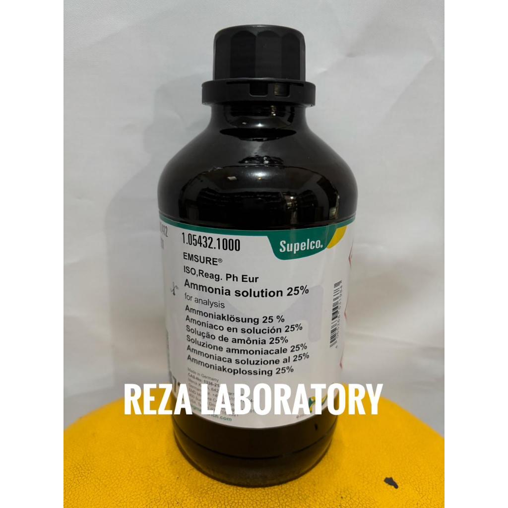 Jual AMMONIA SOLUTION / LARUTAN AMONIA / NH4OH MERCK 105432 1L ORIGINAL ...