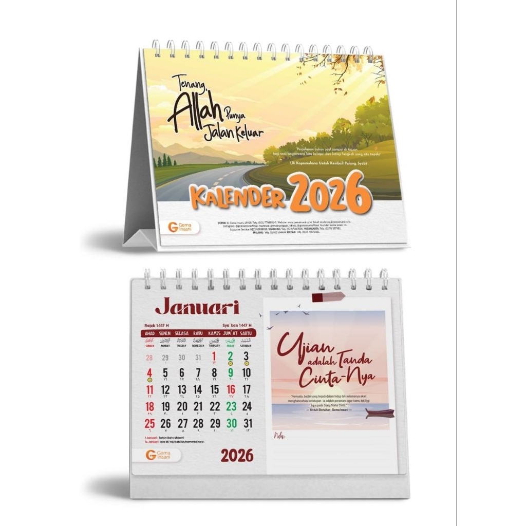 Jual Kalender Harian Muslim 2026 | Shopee Indonesia
