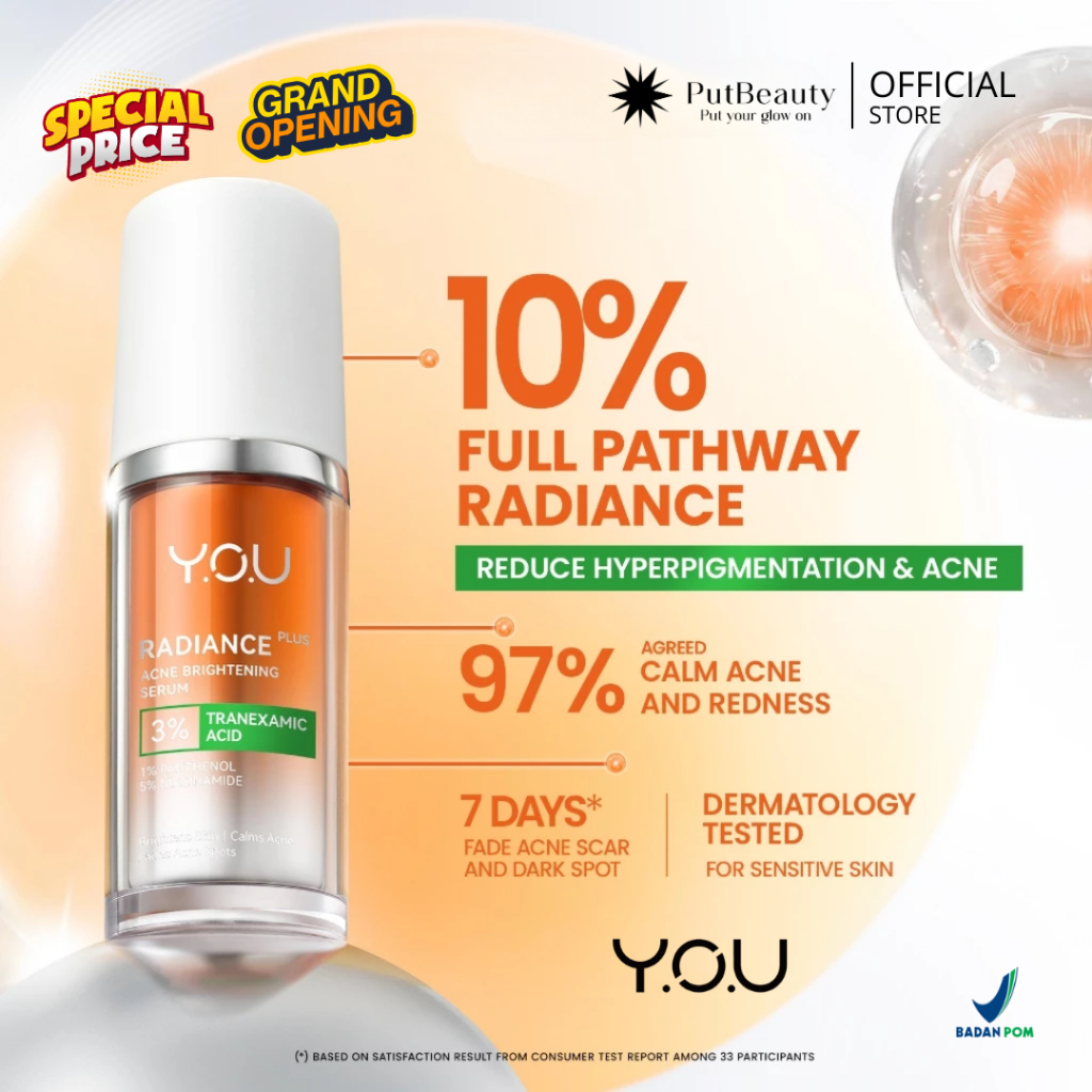 Jual [NEW RADIANCE SERIES] YOU Radiance Plus Acne Brightening Serum ...