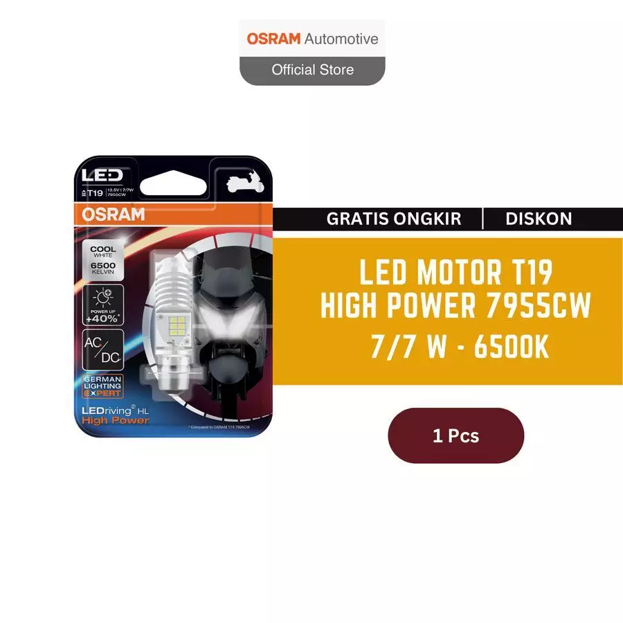 Jual OSRAM LEDriving LED Motor T19 H6 M5 High Power 7955CW BEBEK MATIC ...
