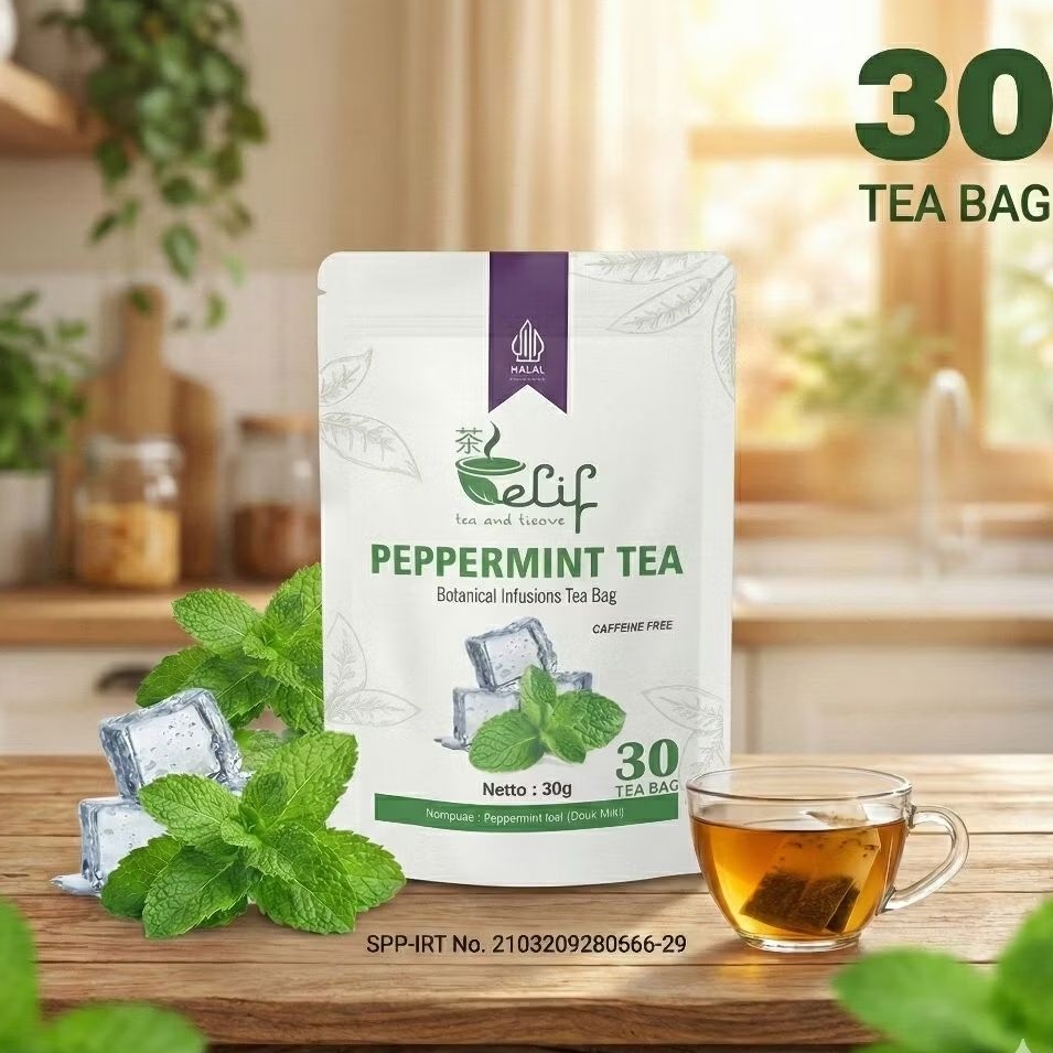 Jual ELIF TEA AND TISANE Peppermint Tea - 30 Kantong | Teh Daun Mint ...