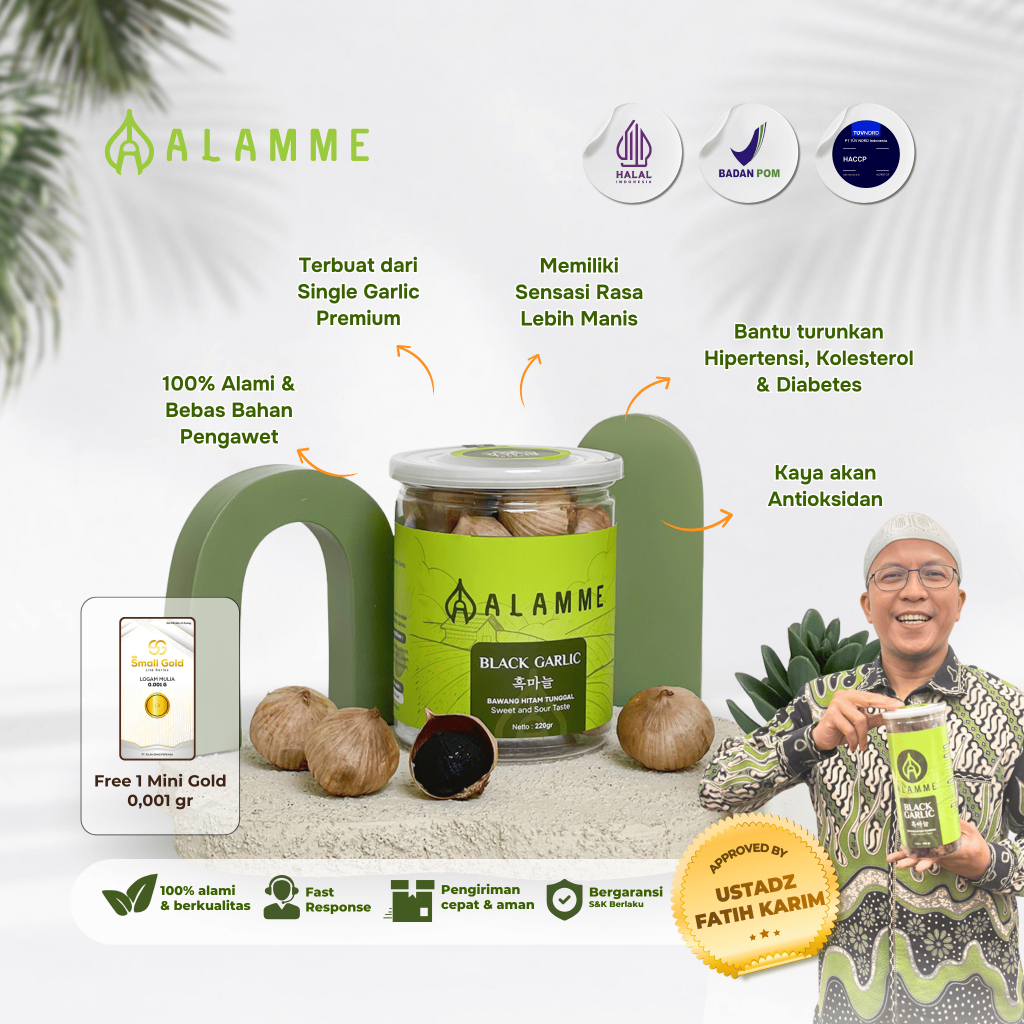Jual Alamme - Black Garlic Bawang Hitam Tunggal Premium Alamme 220gr ...