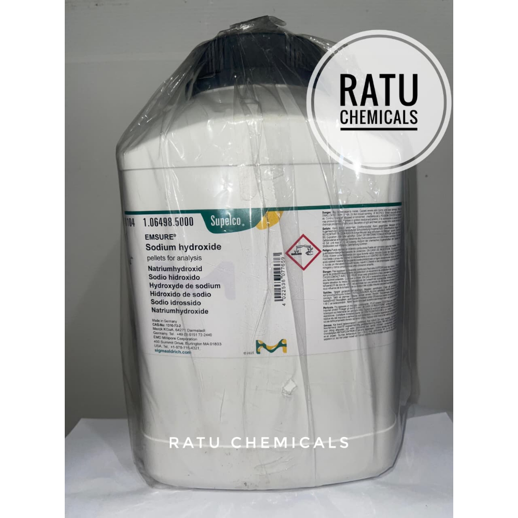 Jual Sodium Hydroxide 106498 / Natrium Hidroksida / NaOH Pro Analis 5Kg ...