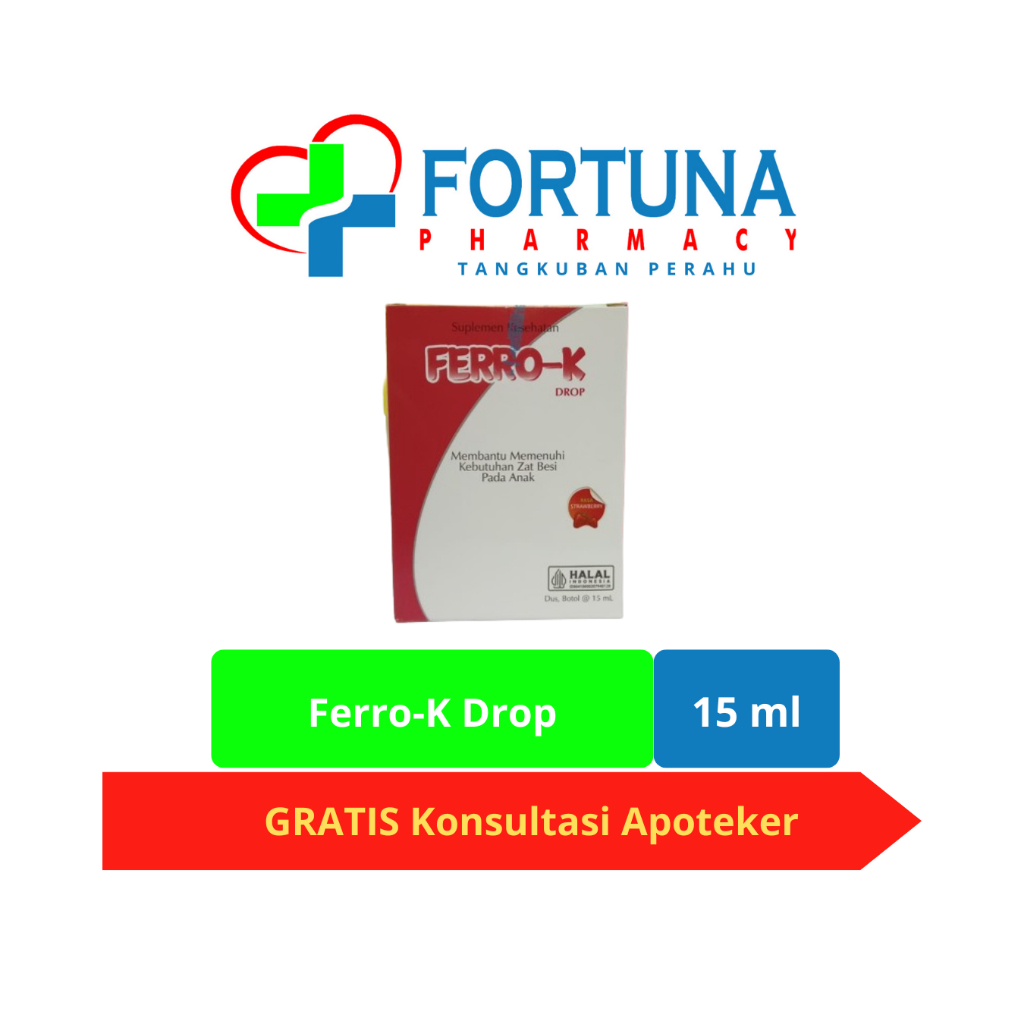 Jual Ferro-k drop 15ml | Shopee Indonesia