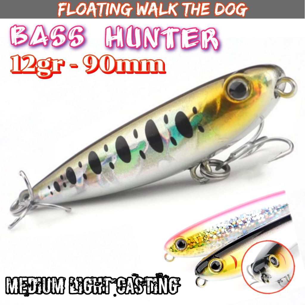 Jual Floating WTD Bass Hunter 12gr-9cm Umpan Giant Travelly Talang ...