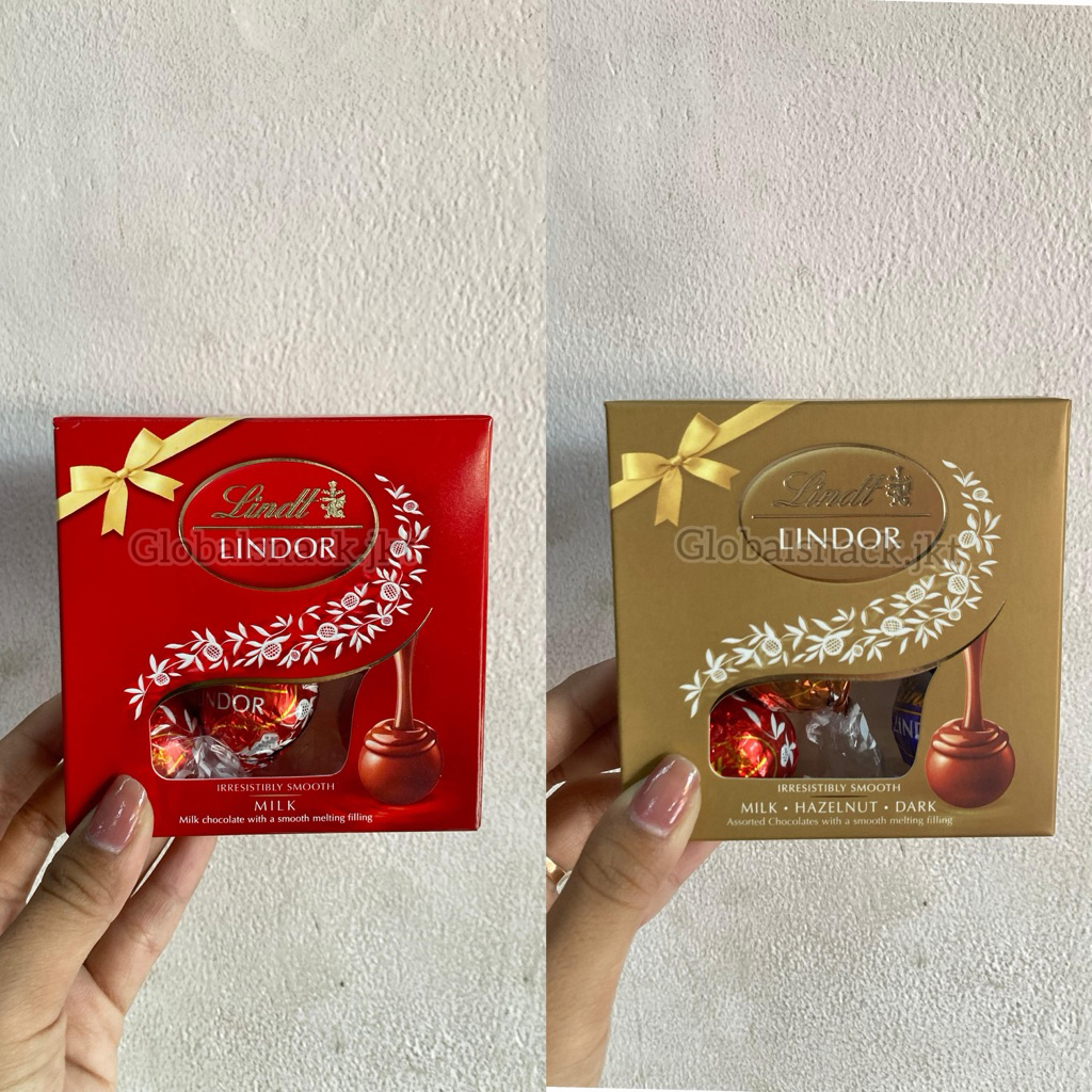 Jual LINDT LINDOR 4 CHOCOLATE IRRESISTIBLY SMOOTH MILK / ASSORTED 50g ...