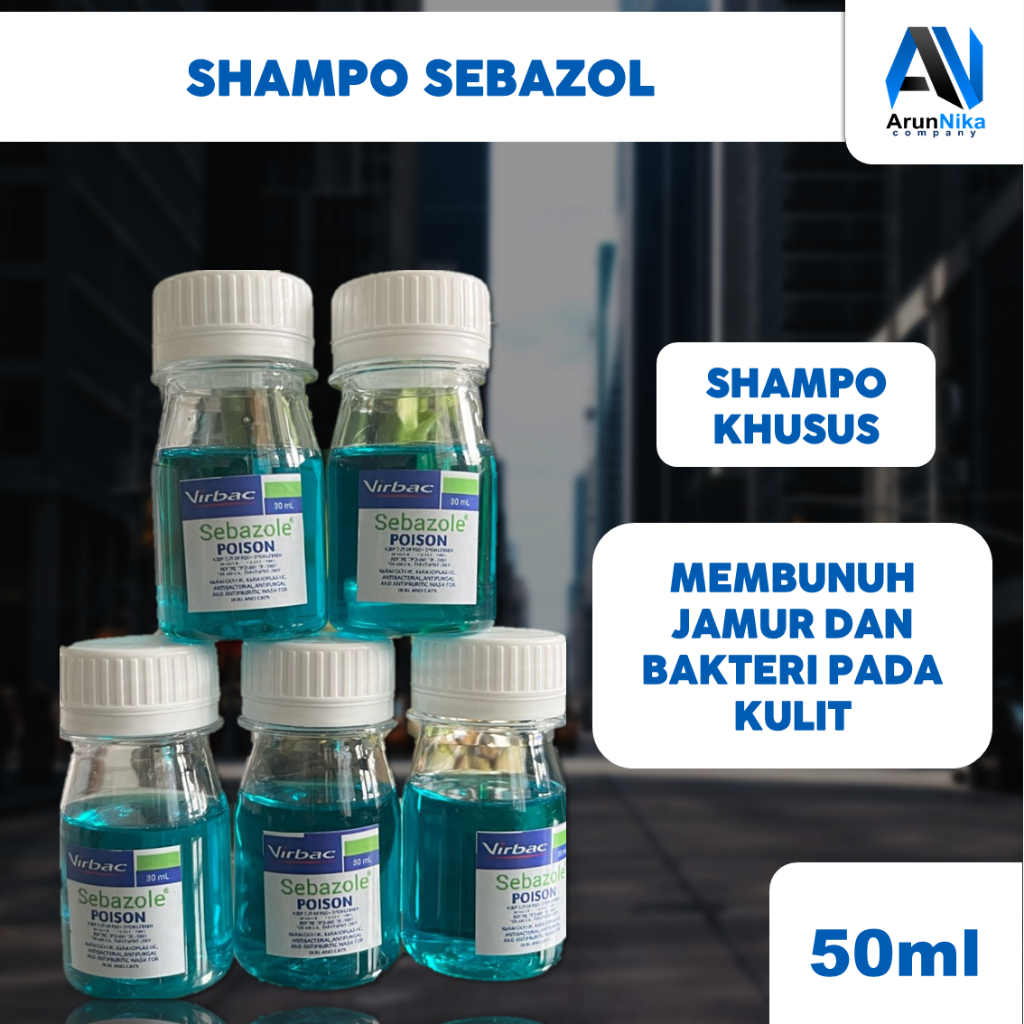 Jual VIRBAC SEBAZOLE SHAMPO ANTI JAMUR DAN BAKTERI KULIT KUCING DAN ...