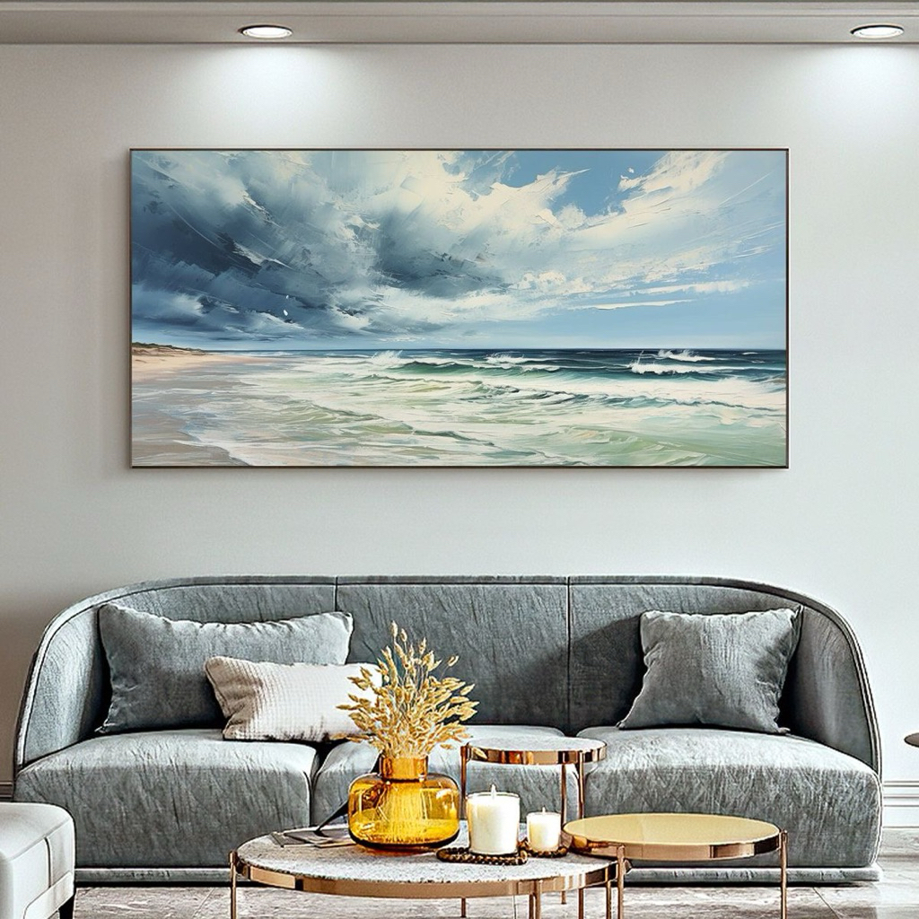 Jual Lukisan dinding abstrak tekstur minimalis modern pemandangan ...