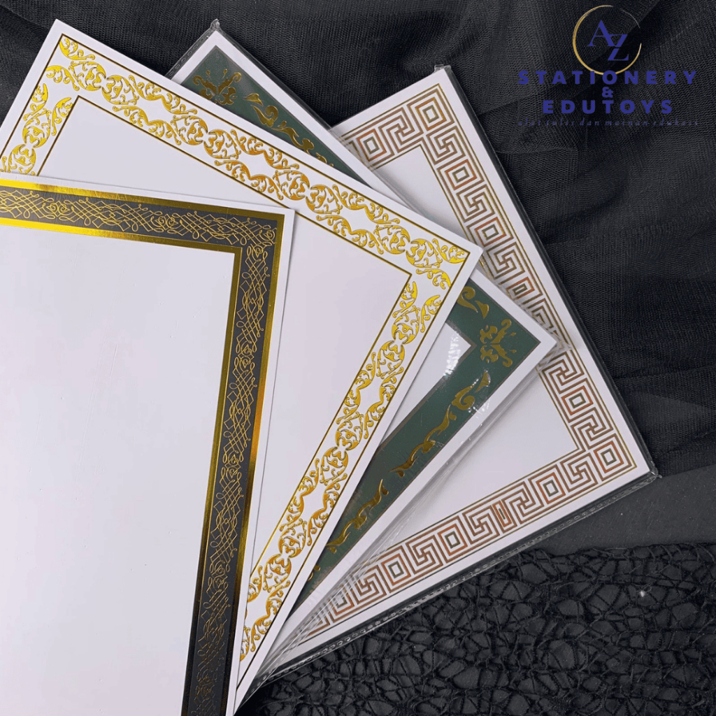 Jual Kertas Piagam Premium Kingco Embossed 250 GSM Desain Timbul Mewah ...