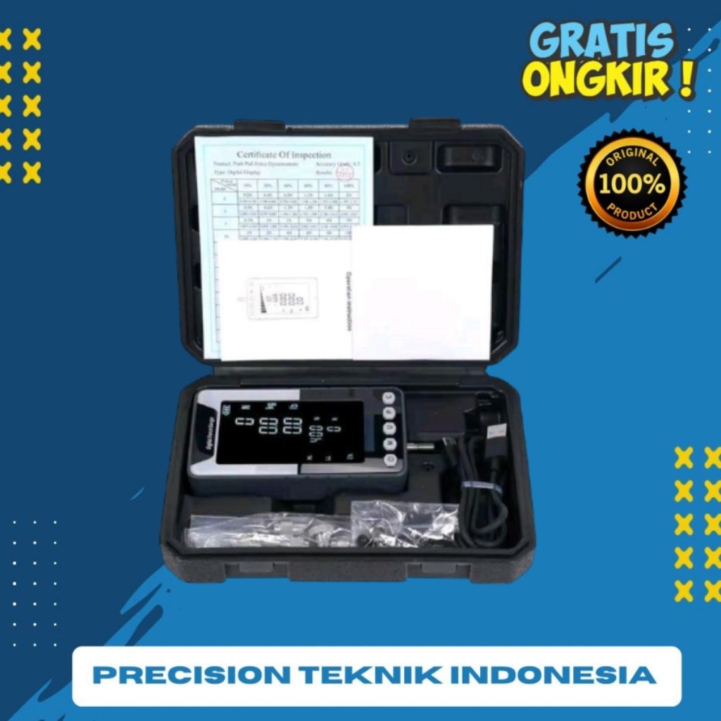Jual Force Gauge Digital DF-1000 1000N/100Kg – Peak Hold | Push Pull ...