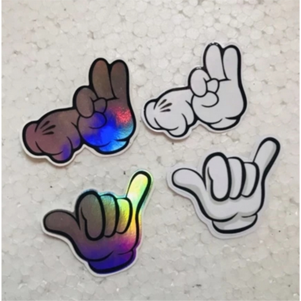 Jual Stiker Tangan cutting Putih dan Hologram Cutting sticker tangan ...