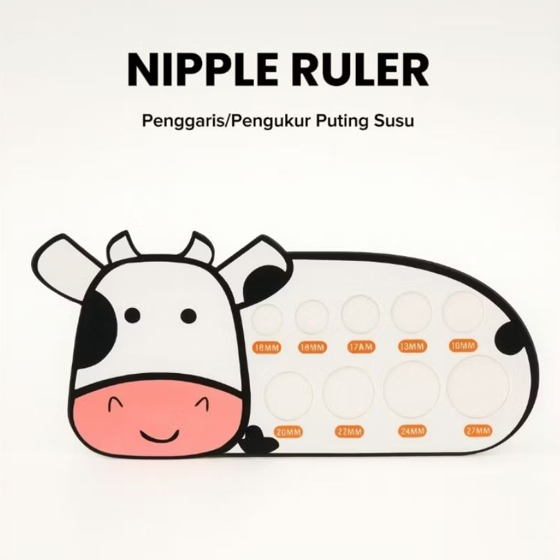 Jual Nipple Ruler Bentuk Sapi Penggaris Pengukur Nipple Puting Susu Ibu ...