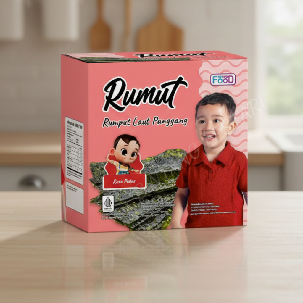 Jual Rumut Panggang Rasa Pedas 4gr - Rumput Laut Panggang Praktis ...