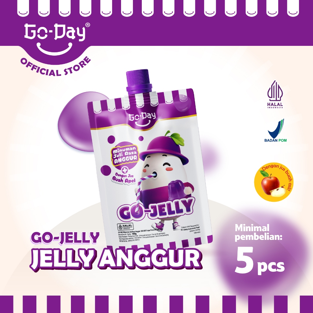 Jual Go-Day Minuman Jeli Rasa Anggur Minimal 5 Pcs | Shopee Indonesia