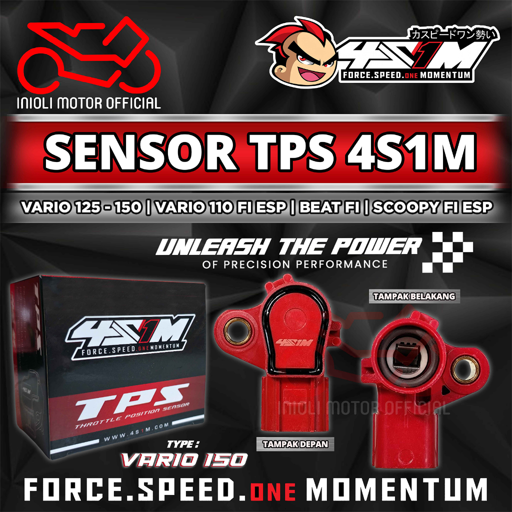 Jual TPS SENSOR 4S1M VARIO BEAT SCOOPY 110 FI ESP 125 BOHLAM 125 150 ...