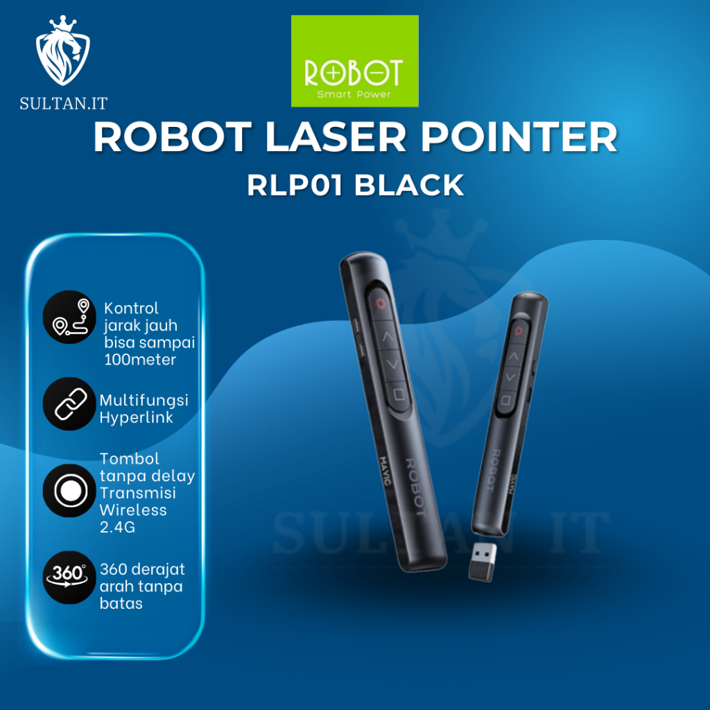 Jual ROBOT LASER POINTER RLP01 BLACK ORIGINAL | Shopee Indonesia