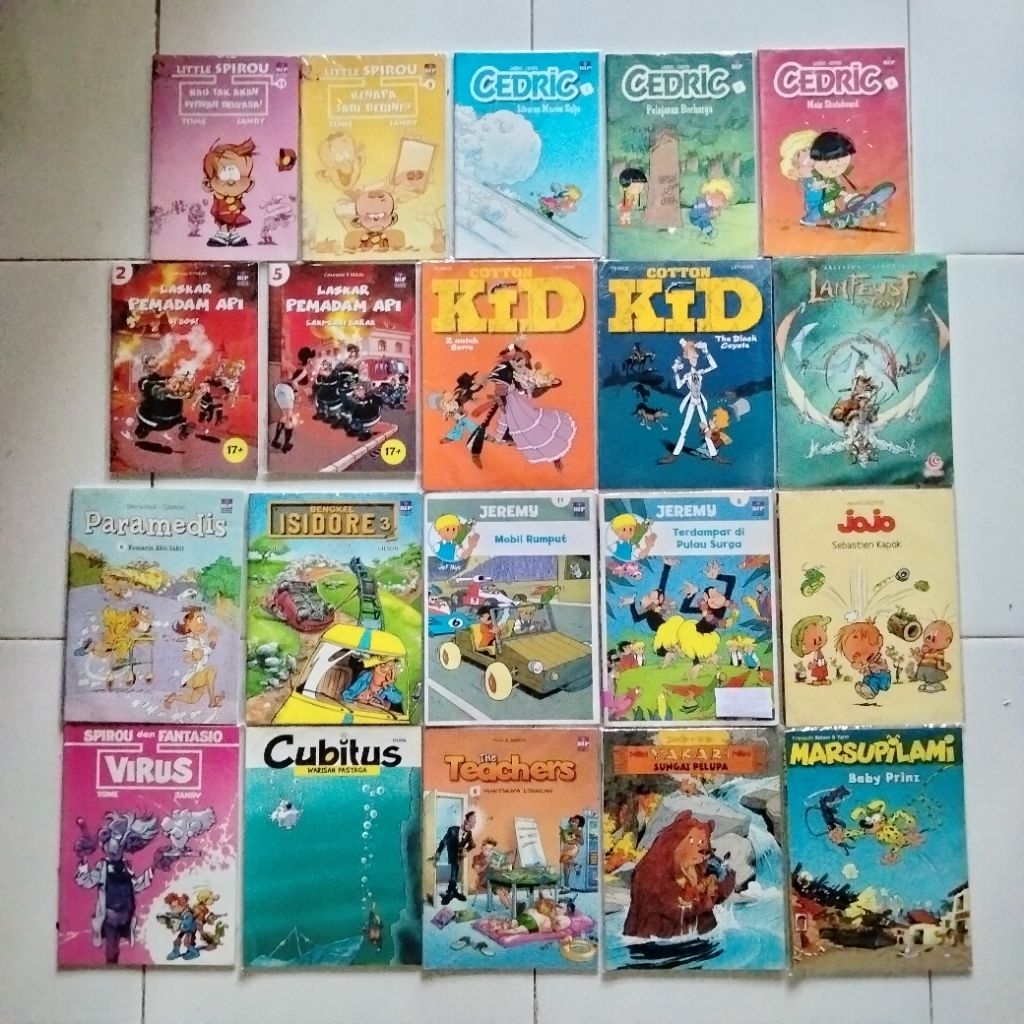 Jual Komik Eropa Amerika - Cedric - Cotton Kid - Jeremy - Jojo - Spirou ...