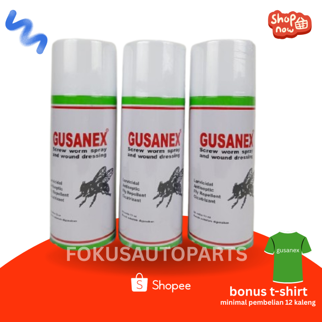 Jual Obat Hewan Gusanex Spray Semprot Anti Lalat untuk Luka Hewan ...