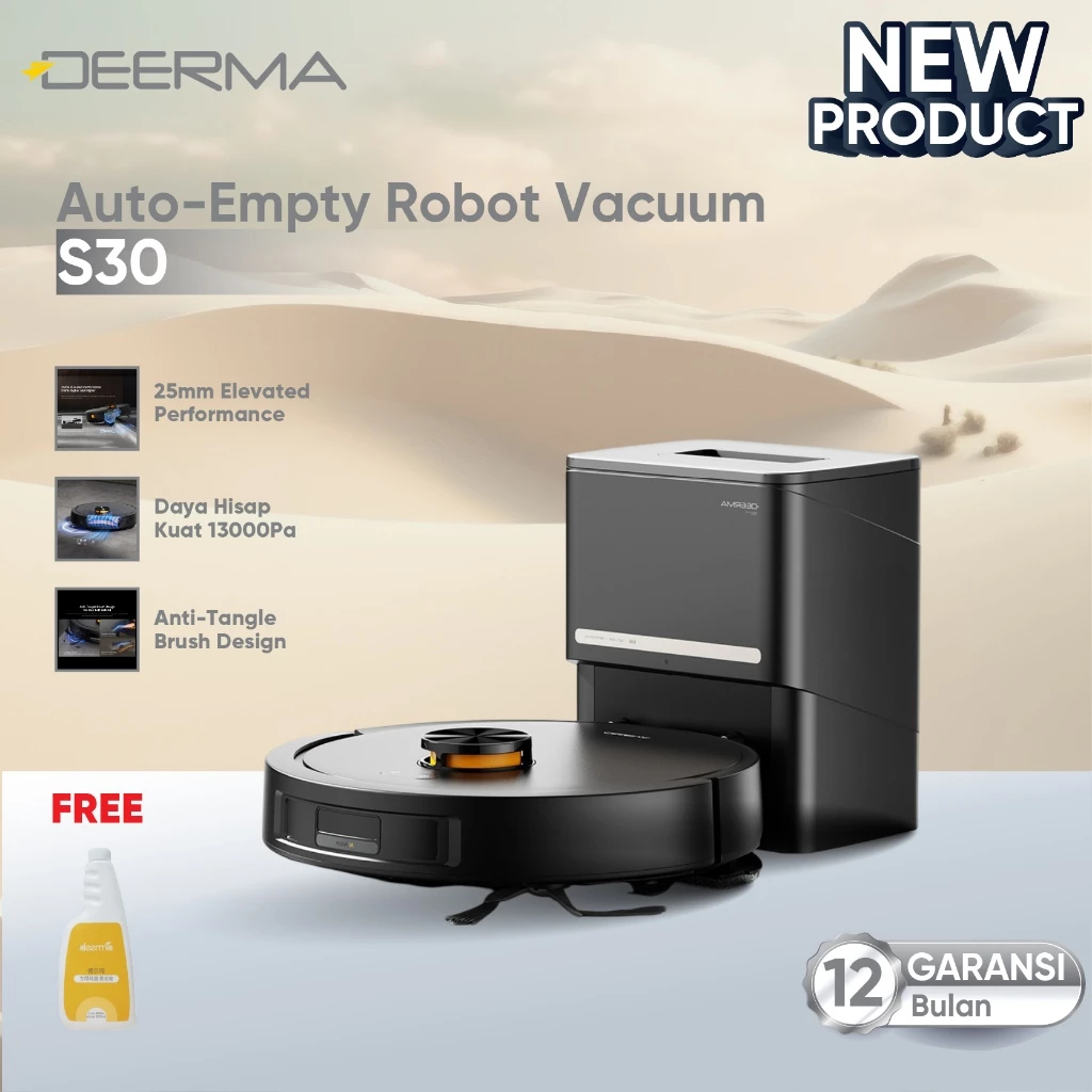 Jual Deerma Robot Vacuum Cleaner S30 Sapu Pel Vakum Penyedot Debu ...