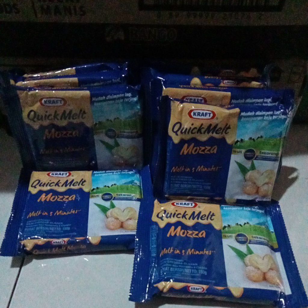 Jual keju Kraft mozzarella quick melt 150 gr ready exp august/Nov 2026 ...