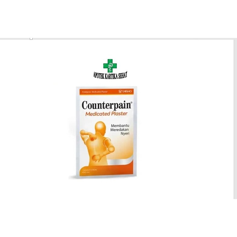Jual Counterpain Medicated Plaster 1 Strip isi 10 Sachet - Plester ...