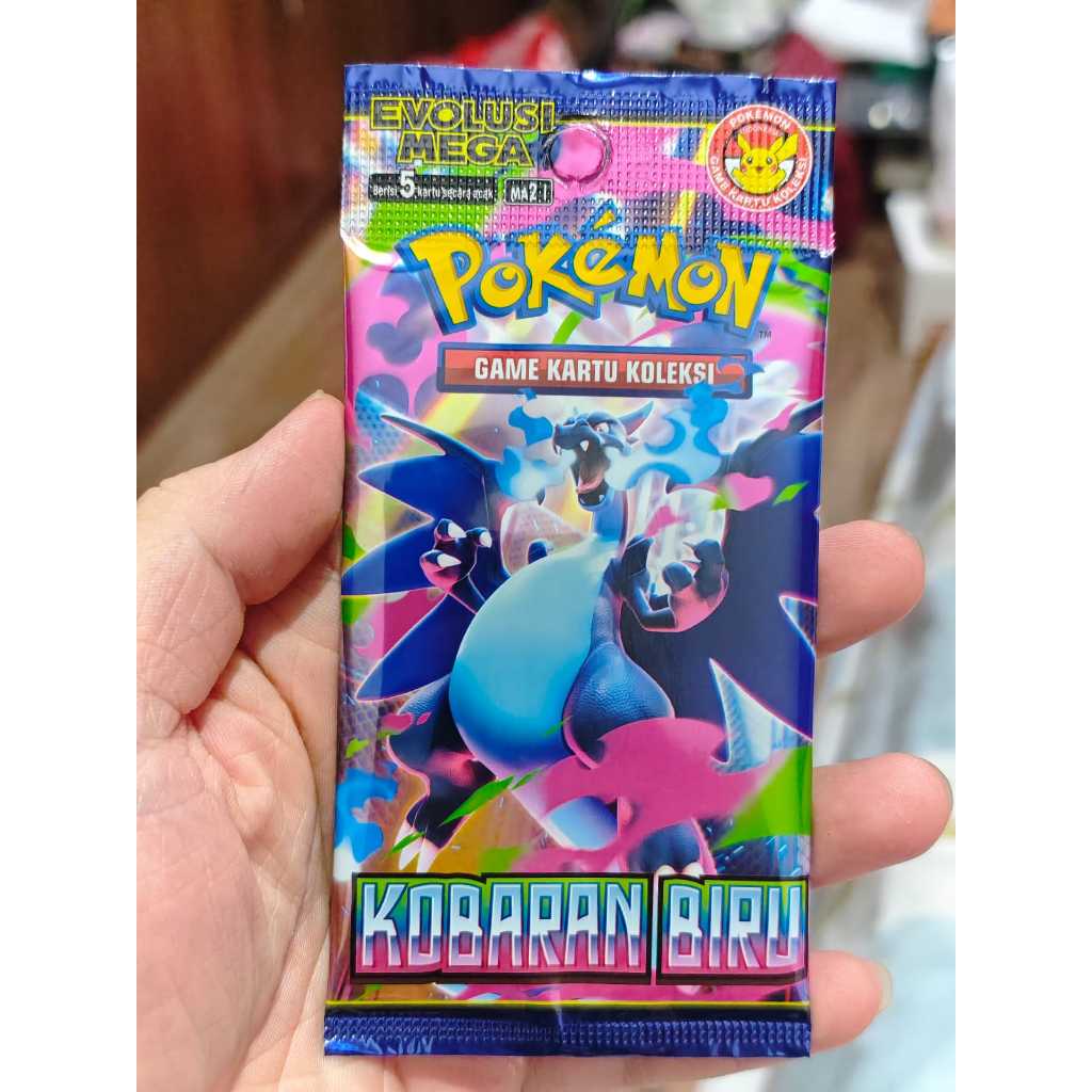 Jual Pokemon TCG Indonesia Booster Pack Kobaran Biru Trading Card Game ...
