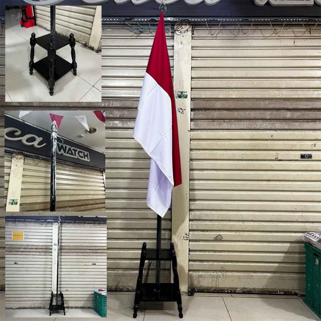 Jual Lancar Jaya Advertising Ready Tiang Bendera Pataka Set Premium ...