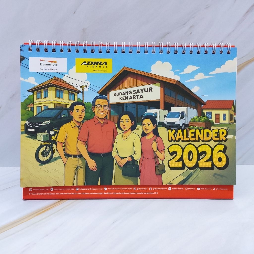 Jual Kalender 2026 bank Danamon&Panin (meja dan harian/sobek) | Shopee ...
