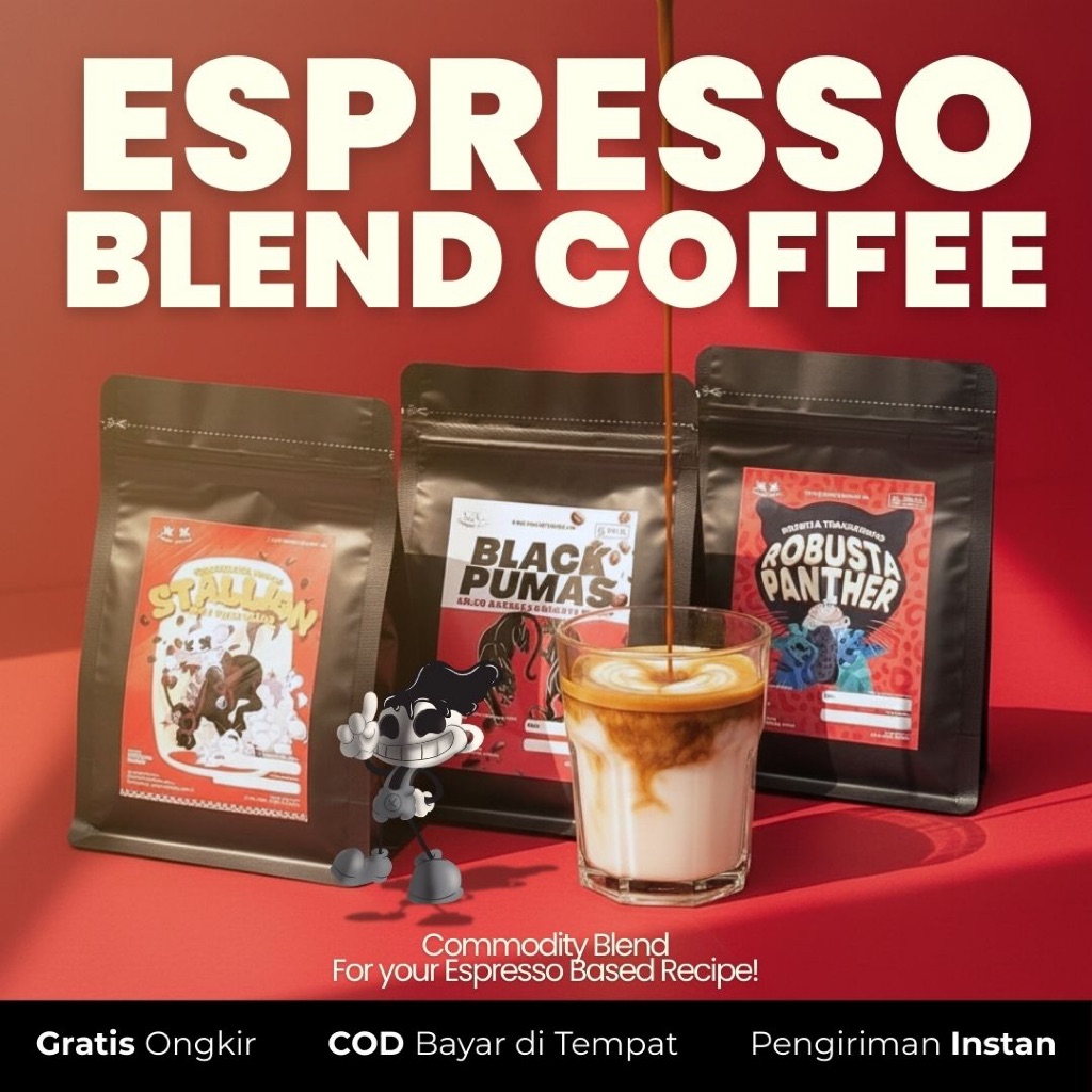 Jual Espresso Blend Coffee Roasted Coffee Beans by BLACK POTION ...