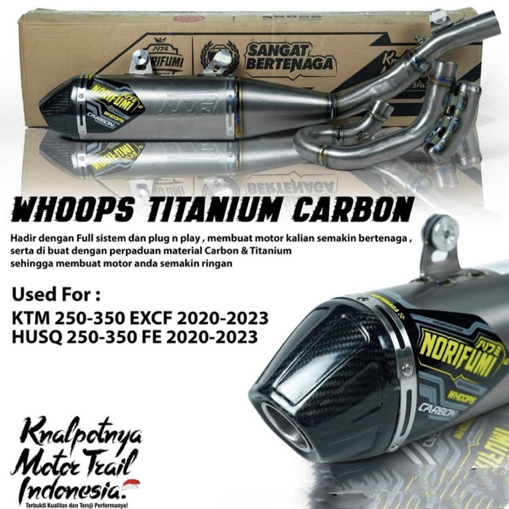 Jual Knalpot Norifumi Titanium Carbon End Cap Full System - KTM ...