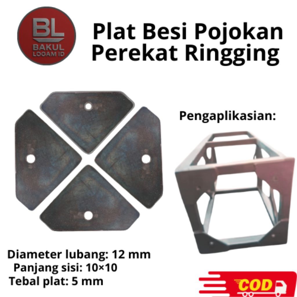 Jual PLAT BESI POJOKAN PEREKAT RINGGING KUAT TAHAN LAMA | Shopee Indonesia