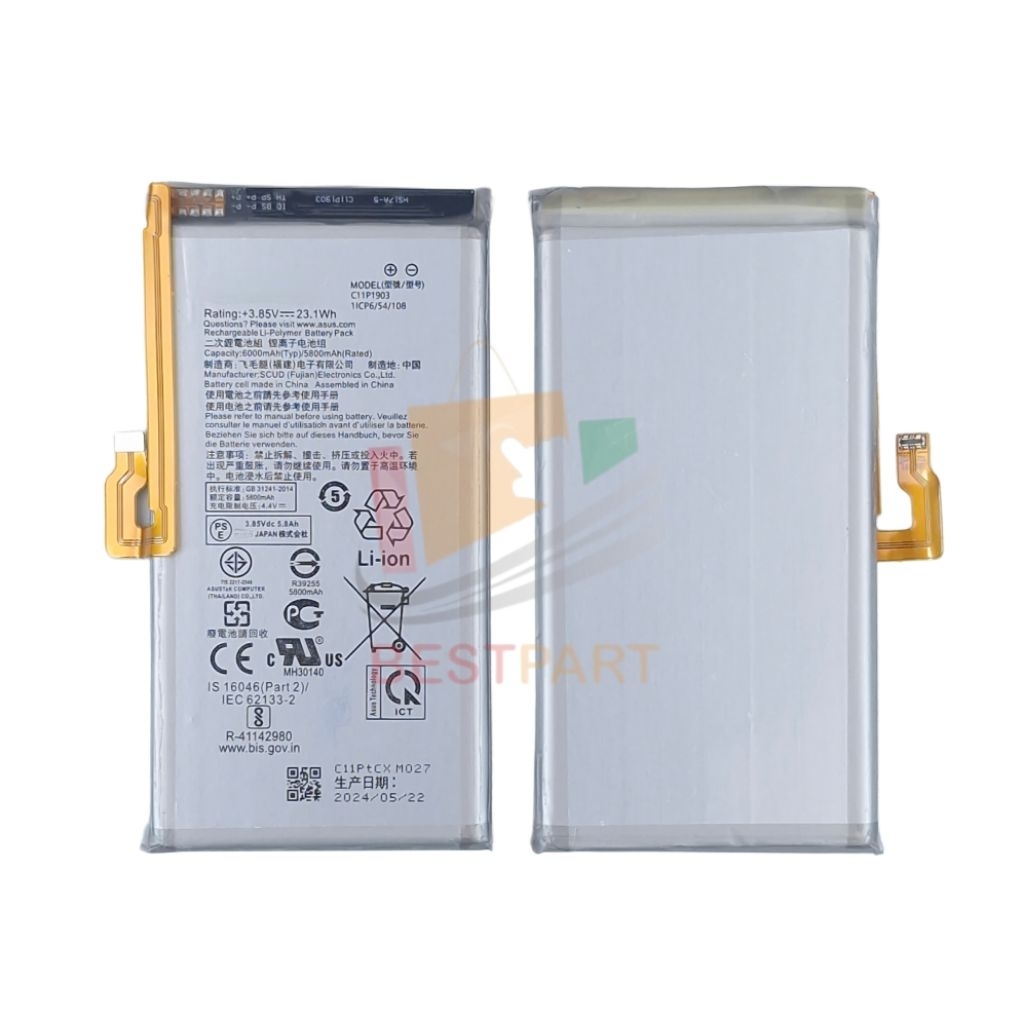 Jual BATERAI C11P1903 For ASUS ROG PHONE 3 ZS661KS I003D BATTERY ...