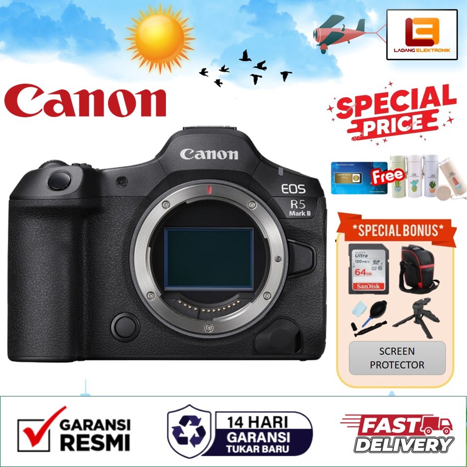 Jual Canon EOS R5 Mark II Body Only Mirrorless Camera - GARANSI RESMI ...