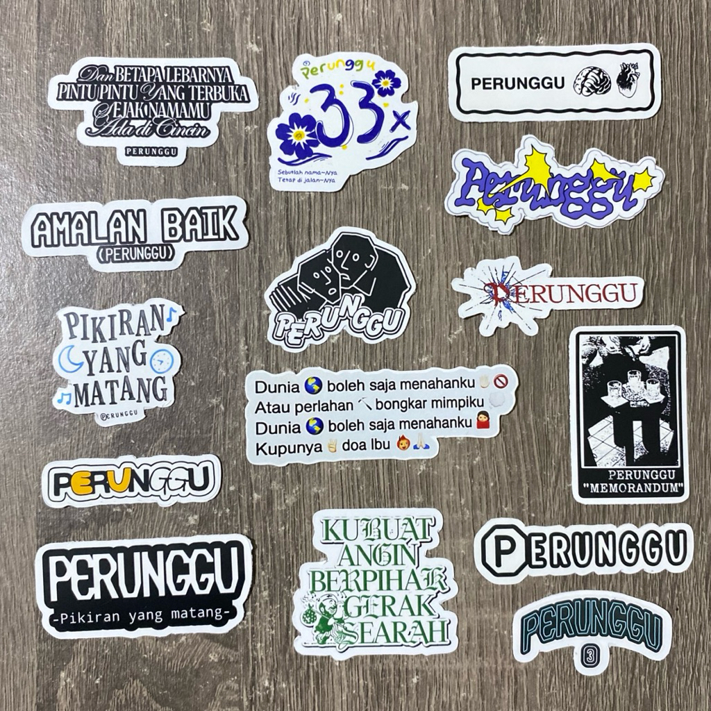 Jual PERUNGGU Vol 2 | COD Sticker Pack Perunggu Sticker Vinyl Perunggu ...