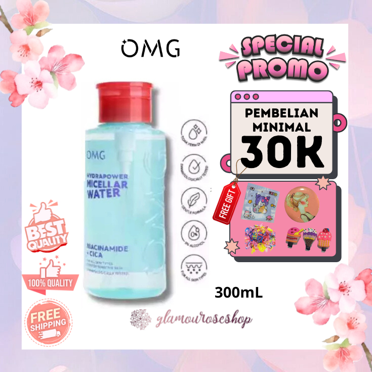 Jual NEW! OMG OH MY GLAM HydraPower Micellar Water 300ml | Mengandung ...