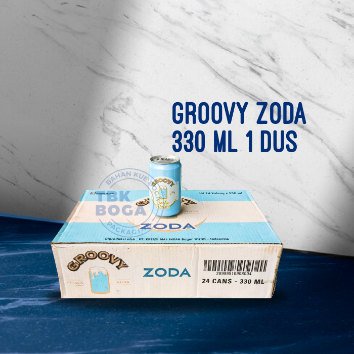 Jual ( 1 dus ) Groovy Zoda Kaleng ( 330 ml x 24 pcs ) Air Soda Can ...