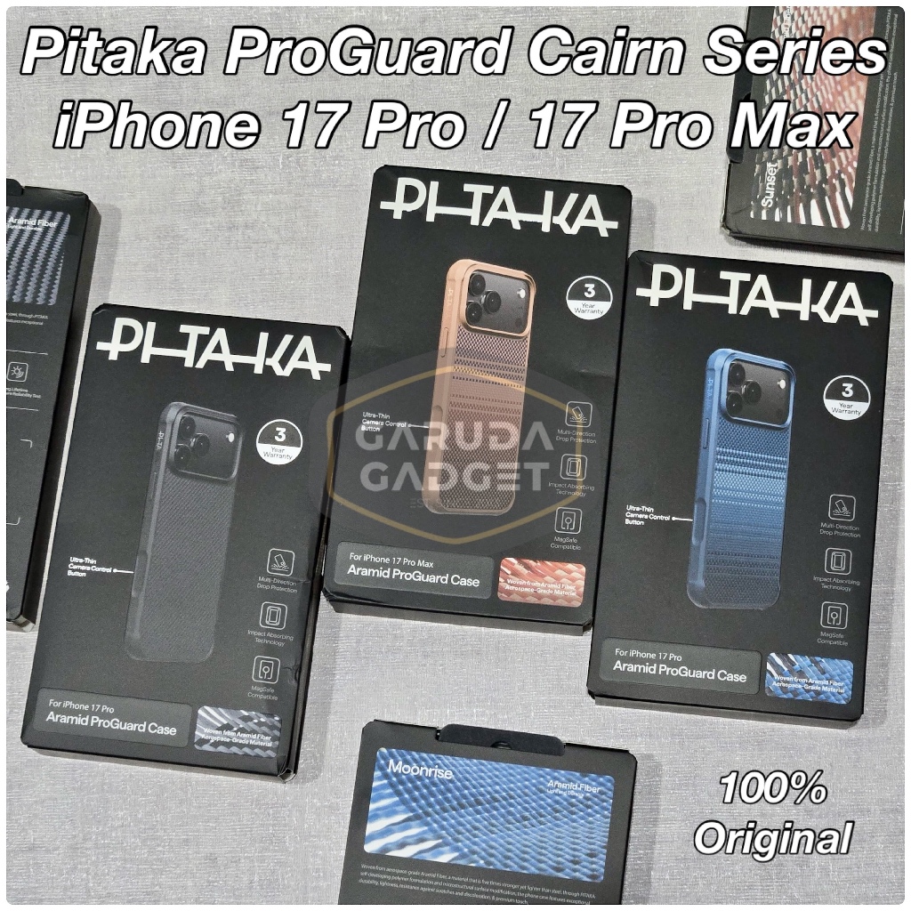 Jual Case iPhone 17 Pro Max Pitaka ProGuard Cairn Series Shockproof ...