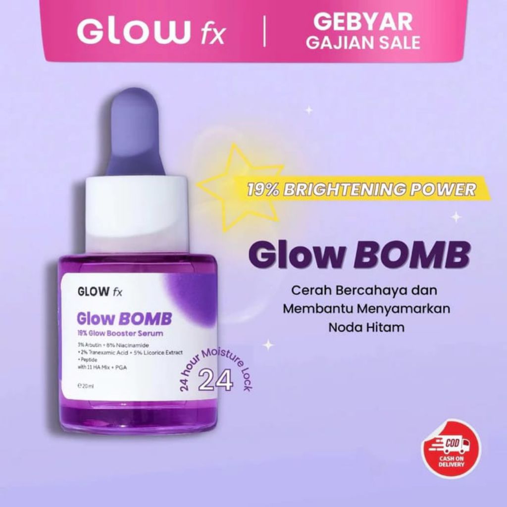 Jual COD GLOW BOMB FX SERUM BRIGHTENING GLOW BOOSTER MENCERAHKAN DAN ...