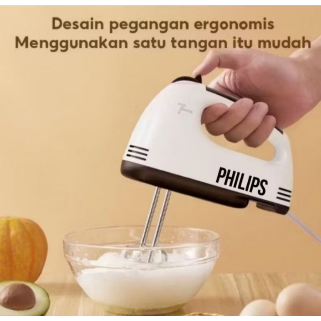 Jual Philips mixer tangan tidak pakai mangkok,dan dilengkapi 7 pengatur ...