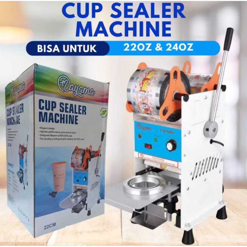 Jual Mayama Mesin Press Gelas Plastik up to 24oz MYM D1 Cup Sealer ...