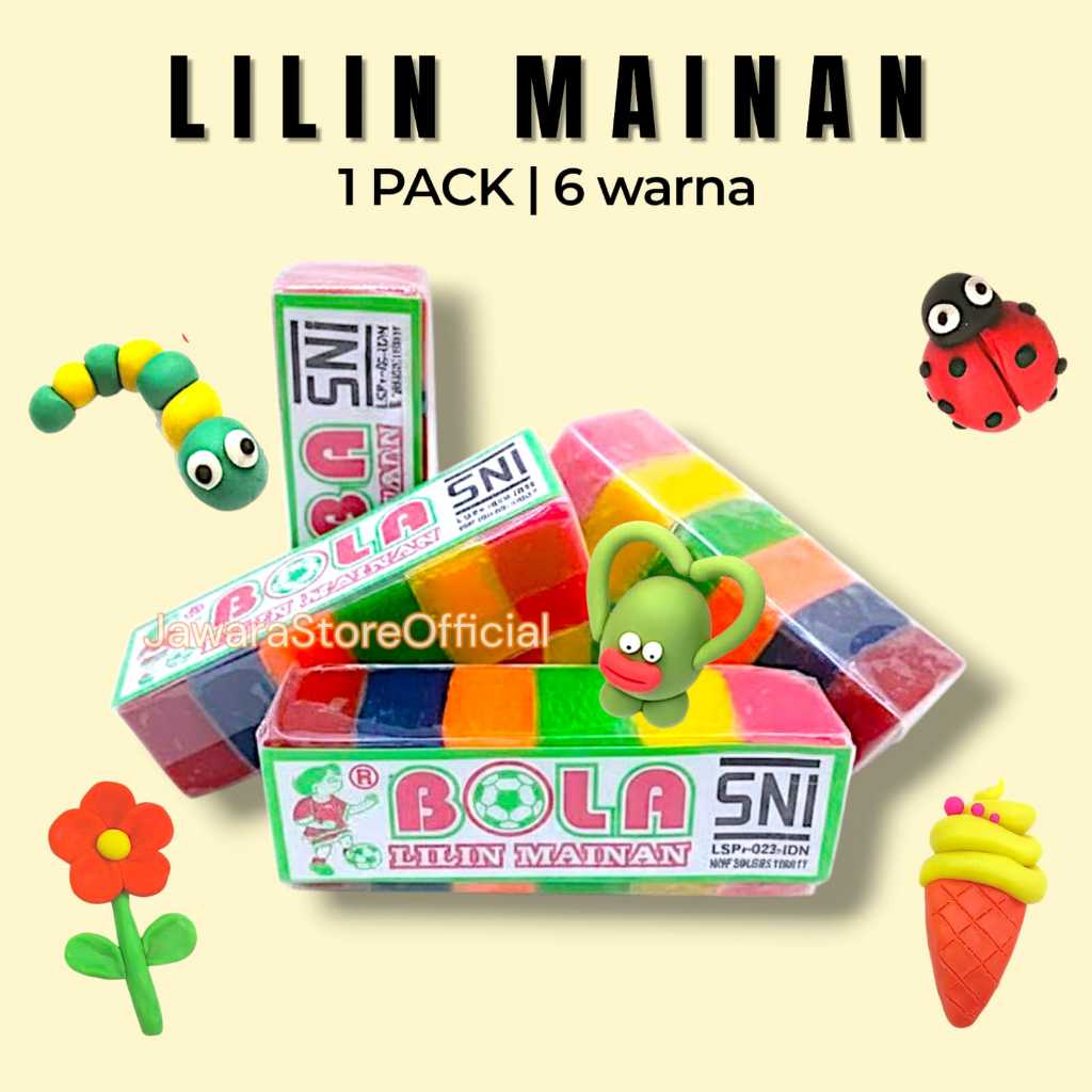 Jual Mainan Edukasi Plastisin Lilin Aneka Warna Untuk Anak Kemasan 1 ...