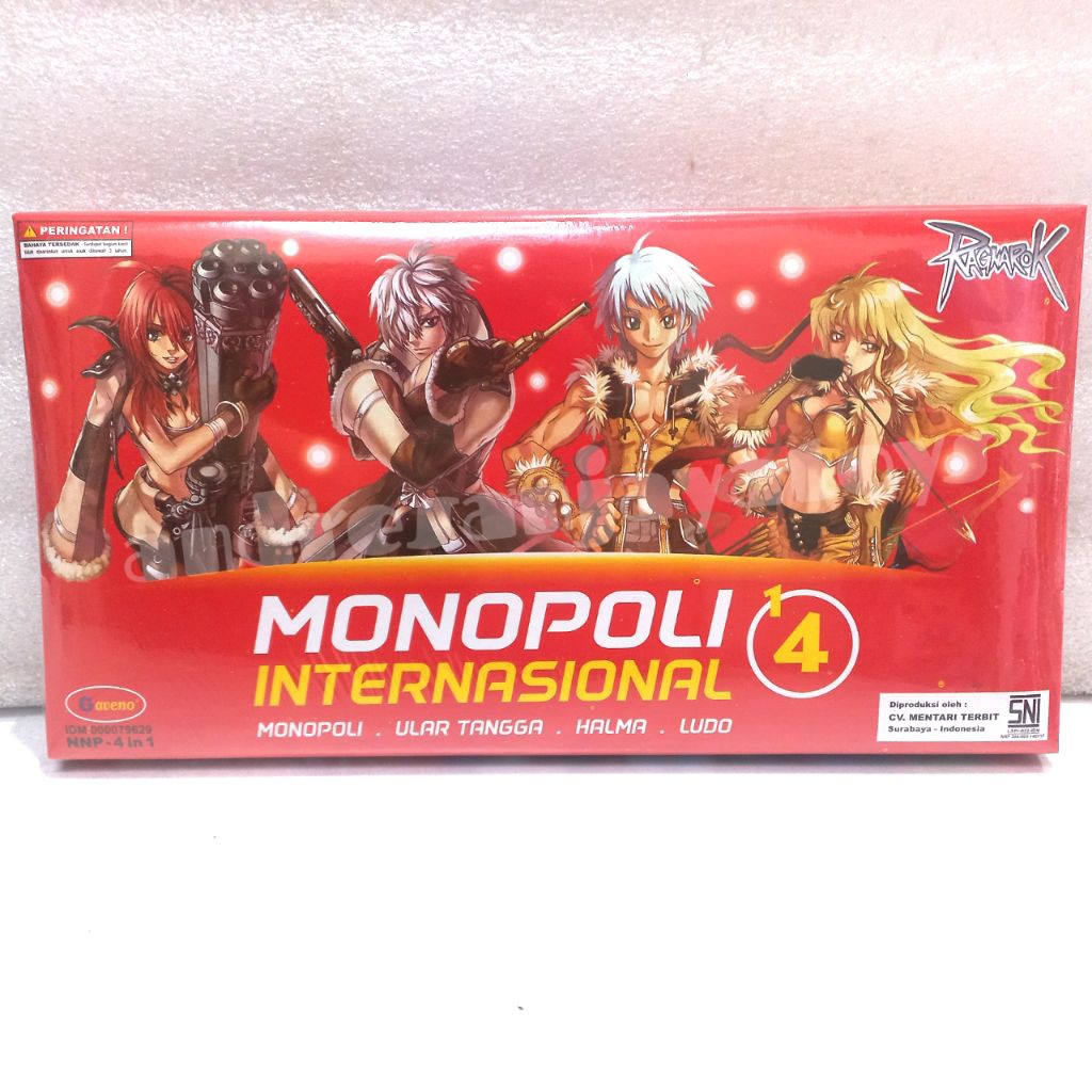 Jual Mainan Board Game Dadu Monopoli Kertas Karton Halma Ludo Ular ...