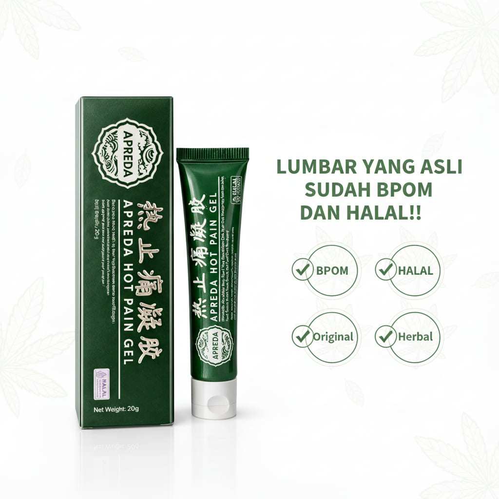 Jual Salep Lumbar APREDA Saraf Kejepit Pereda Nyeri Otot Sendi Pinggang ...