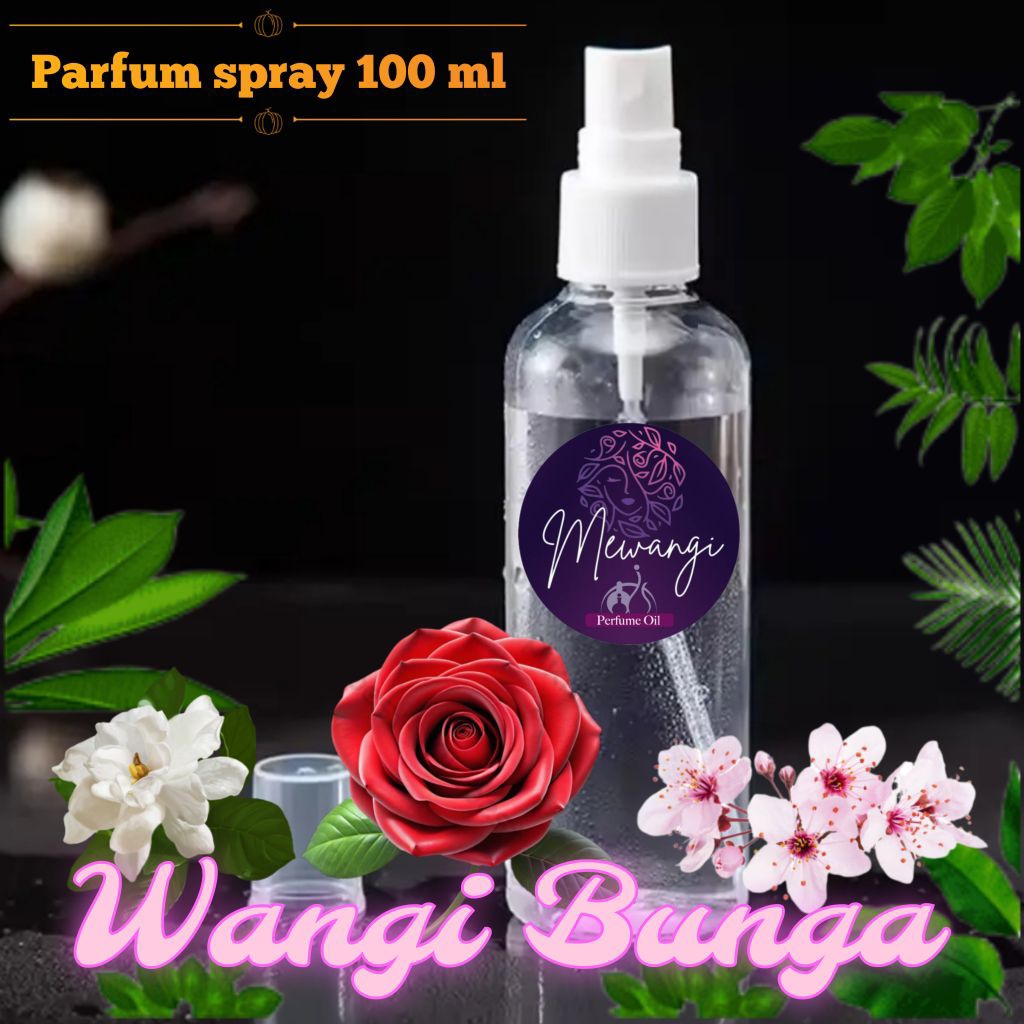 Jual MEWANGI PARFUM BUNGA 100 ML - Parfum wangi Mawar - Melati - Sakura ...