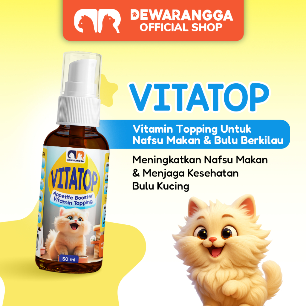 Jual Dewarangga Vitamin Kucing VitaTop - Vitamin Kucing Topping Untuk ...