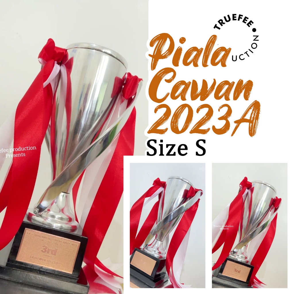 Jual PIALA LOGAM ALUMUNIUM CAWAN 2023-A SIZE S CHAMPIONS CUP TROPHY ...