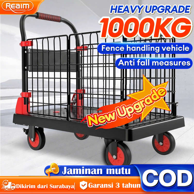 Jual Reaim troli serbaguna troli lipat portable troli barang berdinding ...