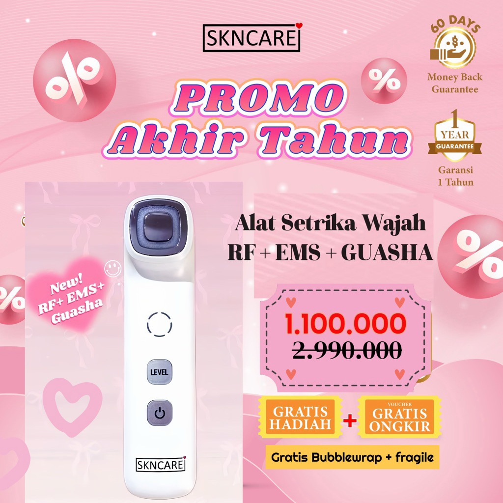 Jual SKNCARE RF EMS alat setrika wajah/ face massager Beauty device ...