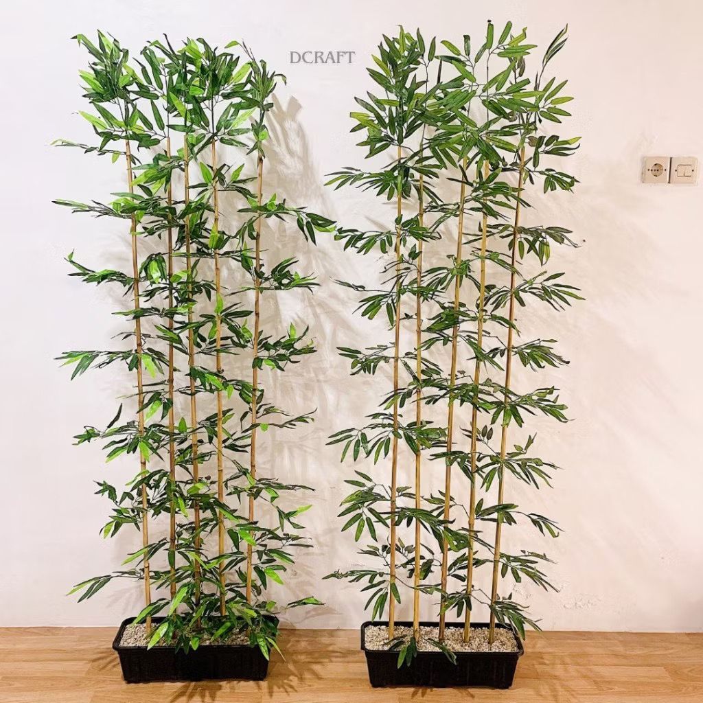 Jual Pembatas Ruangan Bambu Artificial Partisi Sekat Ruangan Artificial ...